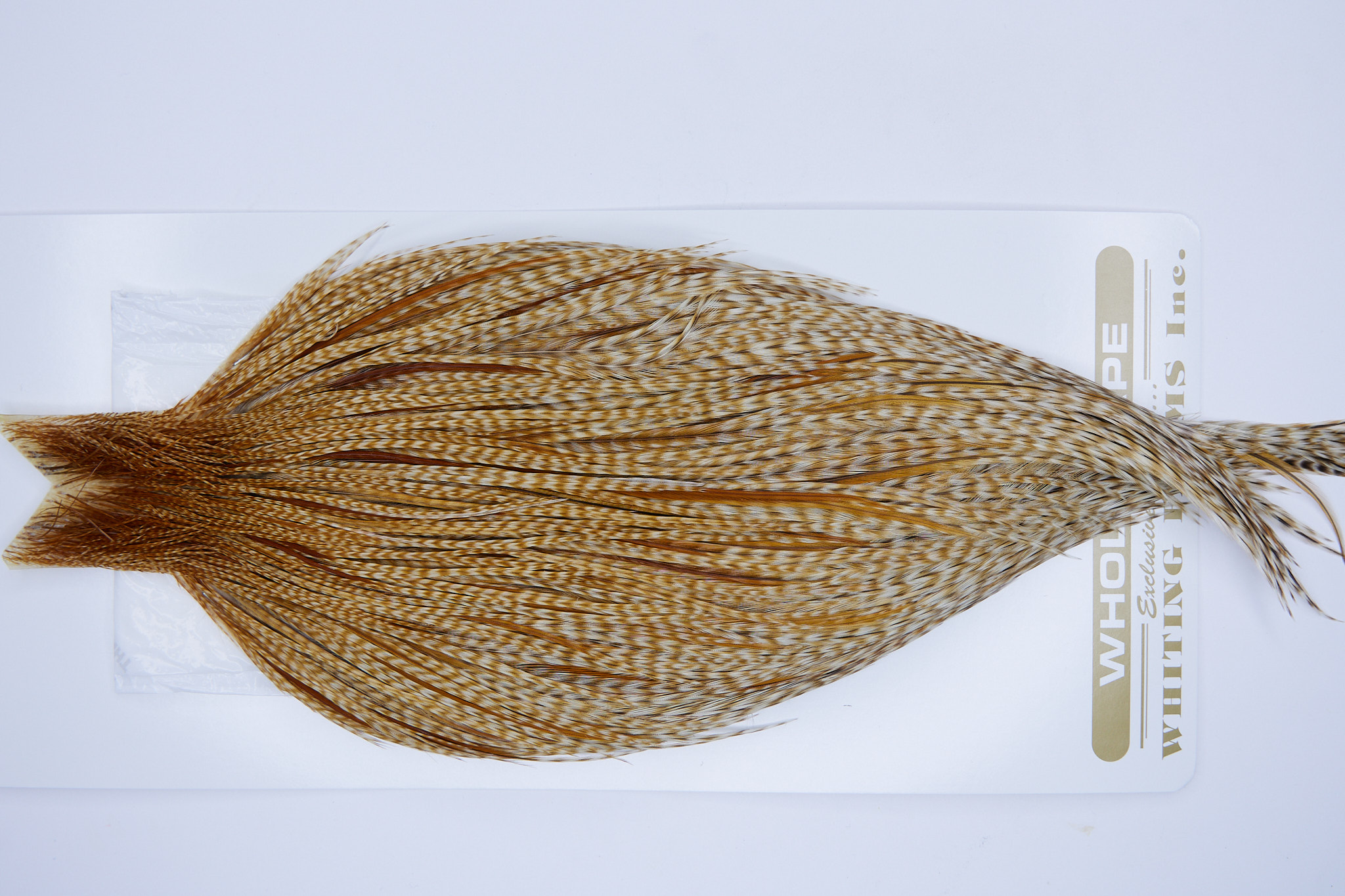 630 - Heritage Barred Ginger #2 Grade Rooster Cape, Ties Sizes 12-20 ...