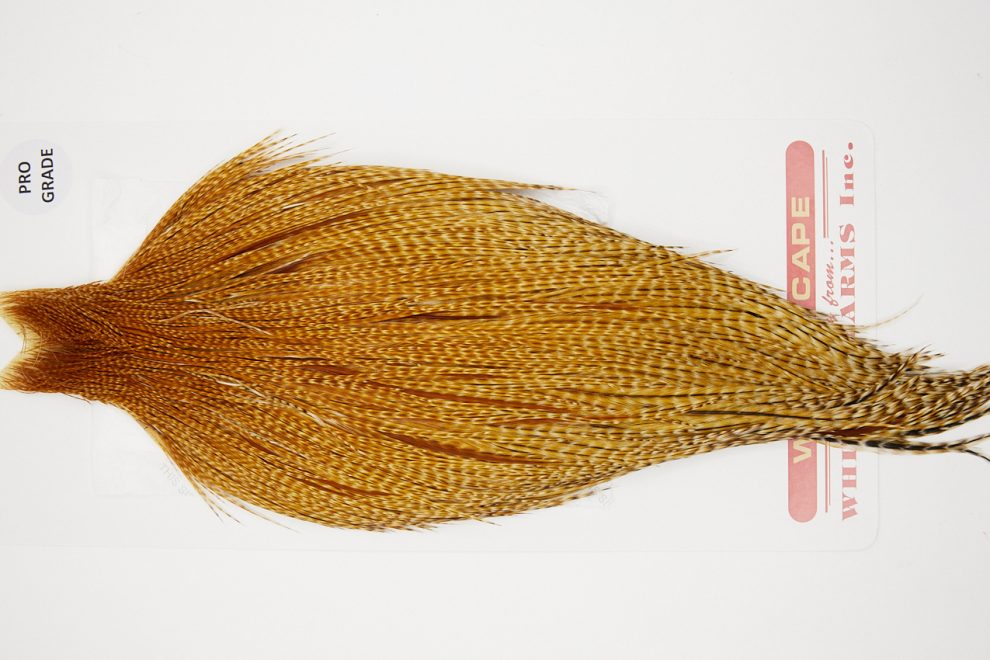 Whiting Dark Barred Ginger Rooster Capes and Saddles