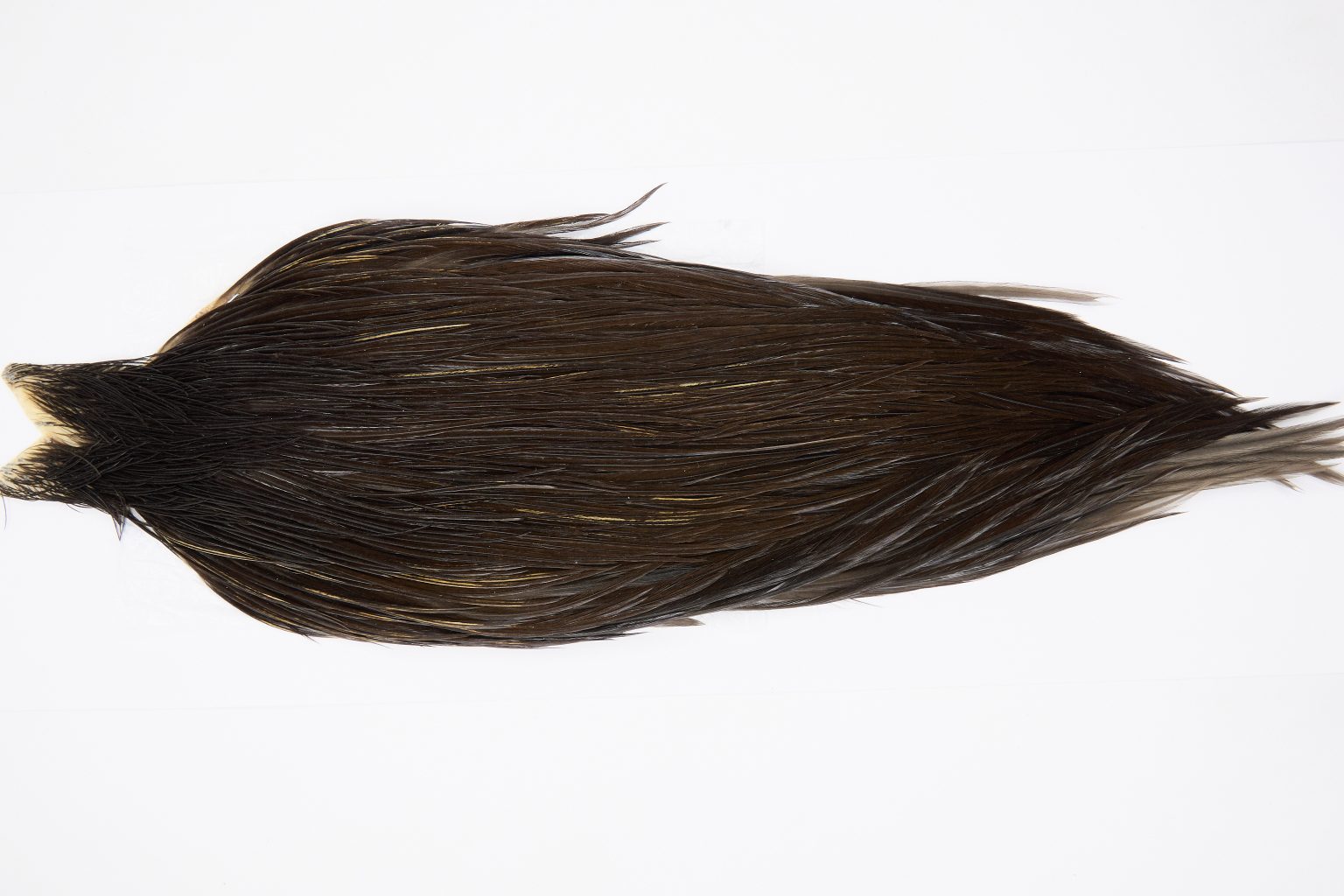 12306 Beaverkill Dry Fly Hackle Rooster Cape Dark Brown Dun Ties Size ...
